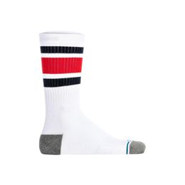 Kurzsocken Stance "Socken Boyd ST 1er Pack", Damen, Gr. 38-42, bunt (wei&szlig;, rot, dunkelblau), Obermaterial: 70% Baumwolle CO. 19% Polyester PES. 9% Nylon NY. 2% Elasthan EL., Socken Kurzsocken