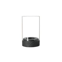 Villeroy & Boch Windlicht VILLEROY & BOCH "Windlicht Manufacture Rock Home 13 cm schwarz", schwarz, Kerzenhalter, Windlicht