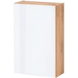 H&auml;ngeschrank Welltime "Horki", wei&szlig;, B:40cm H:64cm T:20cm, Holzwerkstoff, Schr&auml;nke, H&auml;ngeschrank, 40 cm breit