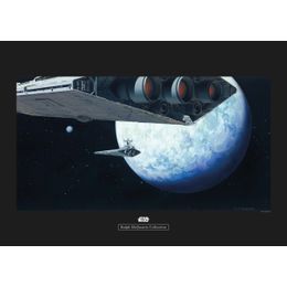 Bild Komar "Star Wars Classic RMQ Hoth Orbit", bunt (farbe bild(er): bunt), B:70cm H:50cm, Holz, Papier, Bilder, Bild, Wandbild zur Dekoration im Kinderzimmer - ohne Rahmen