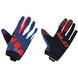 Fahrradhandschuhe Xlc "Langfingerhandschuh MTB CG-L14" Gr. XL, bunt (blau, rot, wei&szlig;), Handschuhe, XL, Materialmix, Fahrradhandschuhe