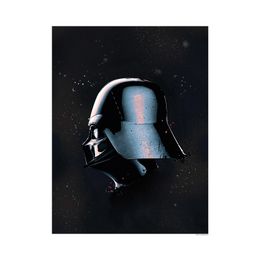 Bild Komar "Star Wars Classic Helmets Vader", schwarz-wei&szlig; (farbe bild(er): schwarz, wei&szlig;), B:40cm H:50cm, Holz, Papier, Bilder, Bild, Wandbild zur Dekoration im Kinderzimmer - ohne Rahmen