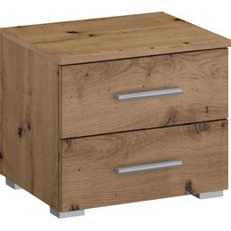 Nachtkommode Rauch "Base", braun (eiche artisan), B:40cm H:36cm T:40cm, Holzwerkstoff, Sideboards, Nachtkommode, optional in moderner Hochglanz-Front