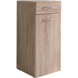 Kombikommode wimex "Multiraumkonzept", braun (eiche s&auml;gerau, nachbildung), B:40cm H:98cm T:40cm, Holzwerkstoff, Sideboards, Kombikommode, Schubk&auml;sten auf Metallschienen