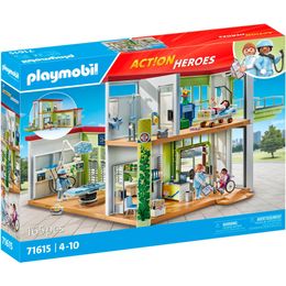 Konstruktions-Spielset Playmobil "Modernes Krankenhaus (71615), Action Heroes", bunt, Spielbausteine, Kinder, Kunststoff, Konstruktions-Spielset, Made in Europe, Topseller