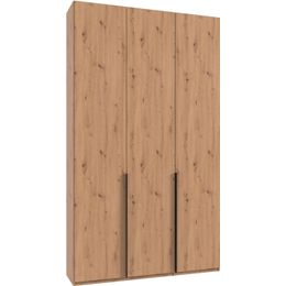 Kleiderschrank wimex "Mugano,in 5 Breiten,2 H&ouml;hen,2 Tiefen, viele Farben, Made in Germany", schwarz (artisan, eiche nachbildung, griffe schwarz), B:135cm H:236cm T:40cm, Holzwerkstoff, Schr&auml;nke, Kleiderschrank, mit langen Griffen aus Metall, mit oder ohne Spiegel