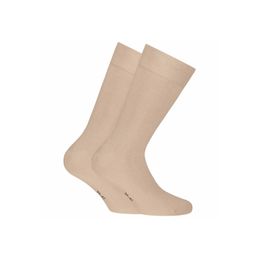 Kurzsocken Rohner Socks "Socken Bamboo 2er pack 2er Pack", Damen, Gr. 39-42, beige, Obermaterial: 80% Viskose CV. 18% Polyamid PA. 2% Elasthan EL., Socken Kurzsocken