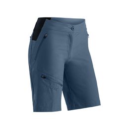 Outdoorhose Maier Sports "Inara Short Vario", Herren, Gr. 48, Normalgr&ouml;&szlig;en, blau (jeansblau), 90% Polyamid, 10% Elasthan, Hosen Outdoorhose, Damen Shorts, kurze Wanderhose, Outdoor-Hose, 4 Taschen, Regular Fit