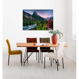Leinwandbild Komar "Scandinavian Paradise - Gr&ouml;&szlig;e 90 x 60 cm", bunt (farbe bild(er): bunt), B:90cm H:60cm T:2cm, Holz, Papier, Bilder, Leinwandbild, Keilrahmenbild mi Echtholzrahmen