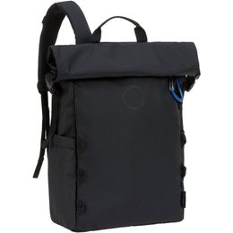 L&auml;ssig Wickelrucksack L&Auml;SSIG "Green Label, Outdoor Rolltop Backpack, black", Baby, Gr. B/H/T: 30cm x 43cm x 14cm, schwarz, Polyester, Rucks&auml;cke Wickelrucksack