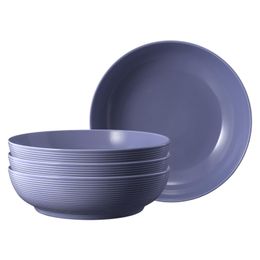 Schale Seltmann Weiden "Foodbowls Beat Color Glaze &oslash; 25,5 cm 4er Set", lila (fliederblau), L:25,5cm, Sch&uuml;sseln, Schale