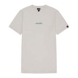 T-Shirt Ellesse, Herren, Gr. S, wei&szlig; (sanftes wei&szlig;), Obermaterial: 100% Baumwolle, Rundhals, Shirts T-Shirt, f&uuml;r sportliche Aktivit&auml;ten und Freizeit, sportlicher Stil