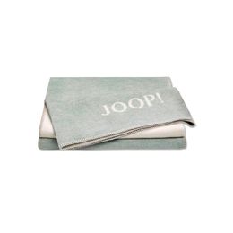 JOOP! Wohndecke JOOP "Wohndecken 1er Pack" Gr. 150, gr&uuml;n (jade), B:150cm, Obermaterial: 58% Baumwolle CO. 35% Polyacryl PAN. 7% Polyester PES., Wohndecken, Wohndecke
