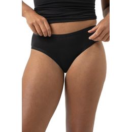 Hipster Mey "Modal Pure", Damen, Gr. XS, schwarz, Single Jersey, Obermaterial: 94% Modal, 6% Elasthan, k&ouml;rpernah, Unterhosen Hipster, tiefer, h&uuml;ftiger Sitz, elastisch, gl&auml;nzende Details