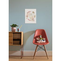 Leinwandbild Komar "Disney Aristocats Do What Makes You Happy", beige (farbe bild(er): beige,rosa), Disney, 1 Stk., Vlies, Bilder, Leinwandbild, 30 x 40 cm (Breite x H&ouml;he) - Kinderzimmer, Dekoration