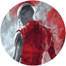 Fototapete Komar "Vlies selbstklebend - Avengers Painting Nebula - Gr&ouml;&szlig;e 125 x 125 cm", rot (rot, schwarz, wei&szlig;), B:125m L:125m, Vlies, Tapeten, Fototapete, Kinderzimmer