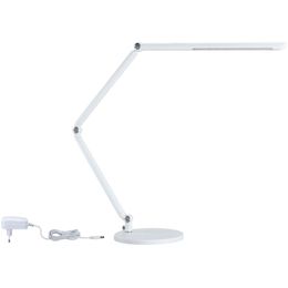 Paulmann LED Schreibtischlampe "FlexBar", wei&szlig;, 1, H: 36,2cm, 1 Stk., Leuchten, 3step, sw tunW dim, 10,6W, Kabell 1,50 m, dimmbar, LED Schreibtischlampe