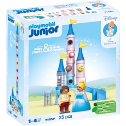 Konstruktions-Spielset Playmobil "Cinderellas Schloss (71457), JUNIOR & Disney", bunt, Spielbausteine, Baby, Kunststoff, Konstruktions-Spielset, Made in Europe