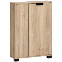 Stauraumschrank Schildmeyer "Emmik, Breite 60 cm, platzsparend, verstellbare Einlegeb&ouml;den", braun (wei&szlig; eiche), B:59,8cm H:85,2cm T:19,55cm, FSC-zertifizierter Holzwerkstoff, Schr&auml;nke, Stauraumschrank, Made in Germany