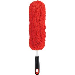 Staubwedel OXO GOOD GRIPS, orange, L:45,7cm, Aluminium, Edelstahl, Kunststoff, Microfaser, Staubwischer, Staubwedel, Handstaubwedel