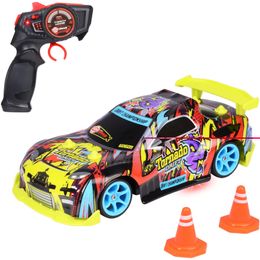 RC-Auto DICKIE TOYS "RC Tornado Drift, 2,4 GHz", bunt, Fernlenkfahrzeuge, Kinder, Kunststoff, RC-Auto, mit Beleuchtung und Allradantrieb