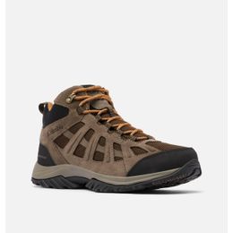 Wanderschuh Columbia "REDMOND&trade; III MID WATERPROOF", Herren, Gr. 43,5, braun (cordovan, elk), Synthetik, Schuhe Wanderschuh, Wasserdicht