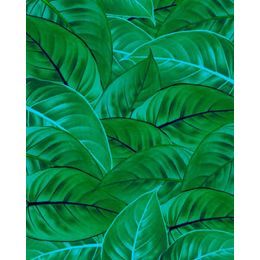 Vliestapete Komar "Digitaldruck Vlies - Jungle Leaves - Gr&ouml;&szlig;e 200 x 250 cm", gr&uuml;n, B:200m L:250m, Vlies, Tapeten, Vliestapete, Wohnzimmer, Schlafzimmer