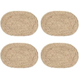 Platzset zeller PRESENT, beige (natur), B:30cm H:0,8mm L:45cm, Platzsets, Platzset, abwischbar, oval, 30 cm, Topseller