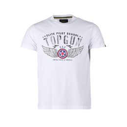 T-Shirt Top Gun "T-Shirt TG25010", Damen, Gr. L, wei&szlig;, Obermaterial: 100% Baumwolle CO., Shirts T-Shirt