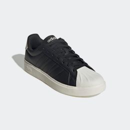 Sneaker adidas Sportswear "STREETTALK", Herren, Gr. 41, core schwarz, core schwarz, sanftes wei&szlig;, Synthetik, Schuhe Sneaker, inspiriert vom Design des adidas Superstar