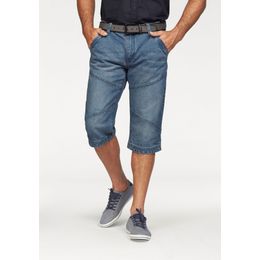Bermudas Arizona "Tom", Herren, Gr. 66, N-Gr, blau (blau used), Denim/Jeans, Obermaterial: 100% Baumwolle, used, Basic, normal kniebedeckend, Hosen Bermudas, Topseller