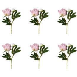 Kunstblume Creativ green "Peonie", rosa, H:46cm, Obermaterial: 80% Polyester, 20% Polyethylen, Kunstpflanzen, Kunstblume