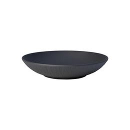 Villeroy & Boch Schale VILLEROY & BOCH "Schale flach Manufacture Rock &oslash; 23,5 cm schwarz", schwarz, Sch&uuml;sseln, Schale