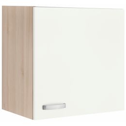 H&auml;ngeschrank Optifit "Faro", wei&szlig; (wei&szlig; matt), B:60cm H:57,6cm T:34,6cm, Schr&auml;nke, H&auml;ngeschrank, mit Metallgriff, Breite 60 cm