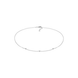 Choker Elli "Halskette Choker Silberbeads Kugelkette Verspielt 925 Silber" Gr. 36, silber, Halsketten, Damen, ohne Stein, Silber 925 (Sterlingsilber), Choker