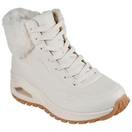 Schn&uuml;rboots Skechers "UNO RUGGED - FALL AIR", Damen, Gr. 38, beige, Lederimitat, Textil, unifarben, Schuhe Schn&uuml;rboots, Winterboots mit Air-Cooled Memory Foam Komfort-Innensohle