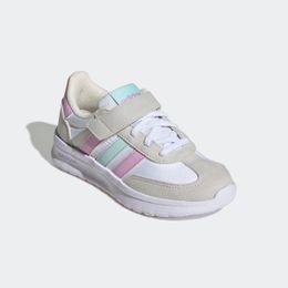 Sneaker adidas Sportswear "RUN 70S 2.0 KIDS", Kinder, Gr. 34, wei&szlig; (cloud wei&szlig;, bliss lila, halo mint), Leder, Textil, Schuhe Sneaker, f&uuml;r Kinder & Jugendliche