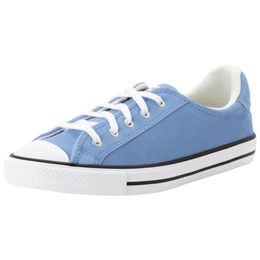 Sneaker Converse "CHUCK TAYLOR ALL STAR DAINTY LUCKY", Damen, Gr. 38, open sky, wei&szlig;, schwarz, Leder, Schuhe Sneaker