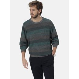 Rundhalspullover Babista "Pullover LUNAVEST", Herren, Gr. M, grau (grau gestreift), Obermaterial: 100% Baumwolle CO., gestreift, normal, Rundhals, Pullover Rundhalspullover, mit Rippstrick