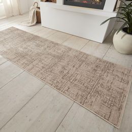 Teppich Hanse Home "Sole", beige (creme,braun), B:80cm H:8mm L:200cm, Polypropylen (PP), Teppiche, Teppich, Kurzflor, L&auml;ufer, Vintage, Wohnzimmer, Schlafzimmer, Esszimmer, Flur