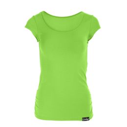 T-Shirt WINSHAPE "WTR4", Damen, Gr. XS, gr&uuml;n (apfelgr&uuml;n), 90% Baumwolle, 10% Elasthan, Rundhals, Shirts T-Shirt, kurzarm