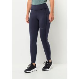 Sporthose Jack Wolfskin "KLINTAL TIGHTS W", Damen, Gr. XS, Normalgr&ouml;&szlig;en, grau (graphite), Obermaterial: 62% Polyamid, 38% Elasthan, Hosen Sporthose