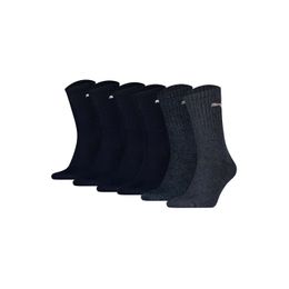 Kurzsocken Puma "Socken 6er Pack", Damen, Gr. 43-46, blau (blau, mix), Obermaterial: 74% Baumwolle CO. 21% Polyester PES. 3% Polyamid PA. 2% Elasthan EL., Socken Kurzsocken