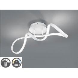 REALITY LEUCHTEN LED Deckenleuchte "Perugia", wei&szlig; (wei&szlig; matt), 1, H: 22cm, 1 Stk., Leuchten, Dekorative Deckenlampe, dimmbar, neutralwei&szlig; 4000K, 3400 Lumen 28W, LED Deckenleuchte