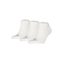 Sneakersocken Puma "Socken Sneaker Plain 3P 3er Pack", Damen, Gr. 43-46, wei&szlig; (wei&szlig; (oatmeal)), Obermaterial: 66% Baumwolle CO. 18% Polyamid PA. 14% Polyester PES. 2% Elasthan EL., Socken Sneakersocken