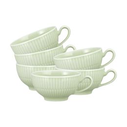 Tasse Seltmann Weiden "Teetassen Amina 0,22 l 6er Set", gr&uuml;n (seladon), 6 tlg., Porzellan, Trinkgef&auml;&szlig;e, Tasse
