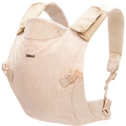 Bauchtrage fillikid "MC04", Baby, sand beige, Polyester, Ramie (Brennessel-Faser), Babytragen Bauchtrage, mit abnehmbaren Baumwoll-Spuckt&uuml;cher