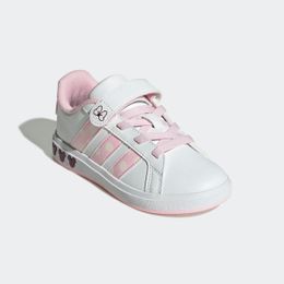 Sneaker adidas Sportswear "ADIDAS DISNEY MINNIE MAUS GRAND COURT", Damen, Gr. 34, cloud wei&szlig;, clear pink, chalk wei&szlig;, Synthetik, Schuhe Sneaker, f&uuml;r Kinder & Jugendliche