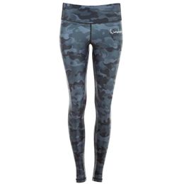 Leggings WINSHAPE "AEL102-Military", Damen, Gr. XXL, Normalgr&ouml;&szlig;en, grau (camo grau), 80% Polyester, 20% Elasthan, Hosen Leggings, mit Kompressionseffekt