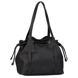 Shopper Gabor "Malu", Damen, Gr. B/H/T: 35cm x 29cm x 18cm, schwarz, Polyurethan (PU), Taschen Shopper